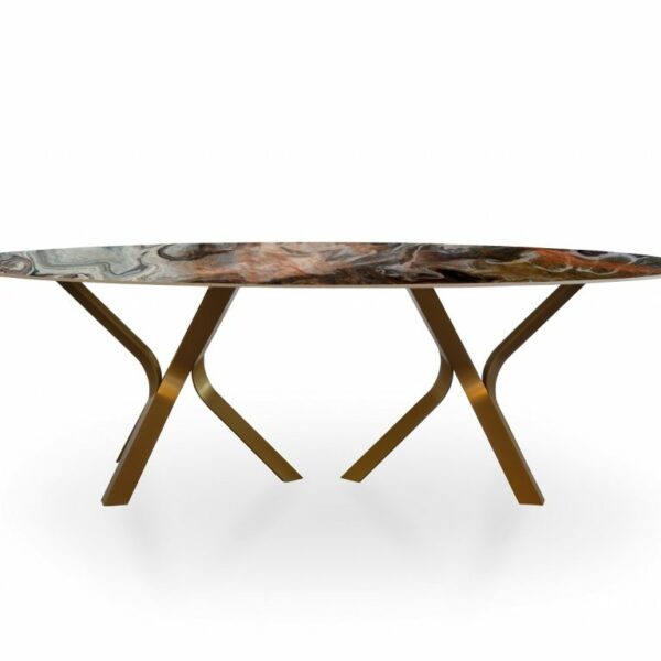 Table ovale en céramique ou Dekton - KRON OVALE